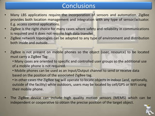 Zigbee Wireless Sensor Network - RTLS and Automation | PPTX