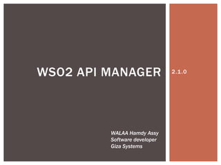 Wso2 Api Manager | PPT