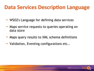 WSO2 Data Services Server - Product Overview | PDF