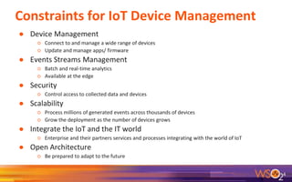 WSO2 IoT Server - Product Overview | PPT