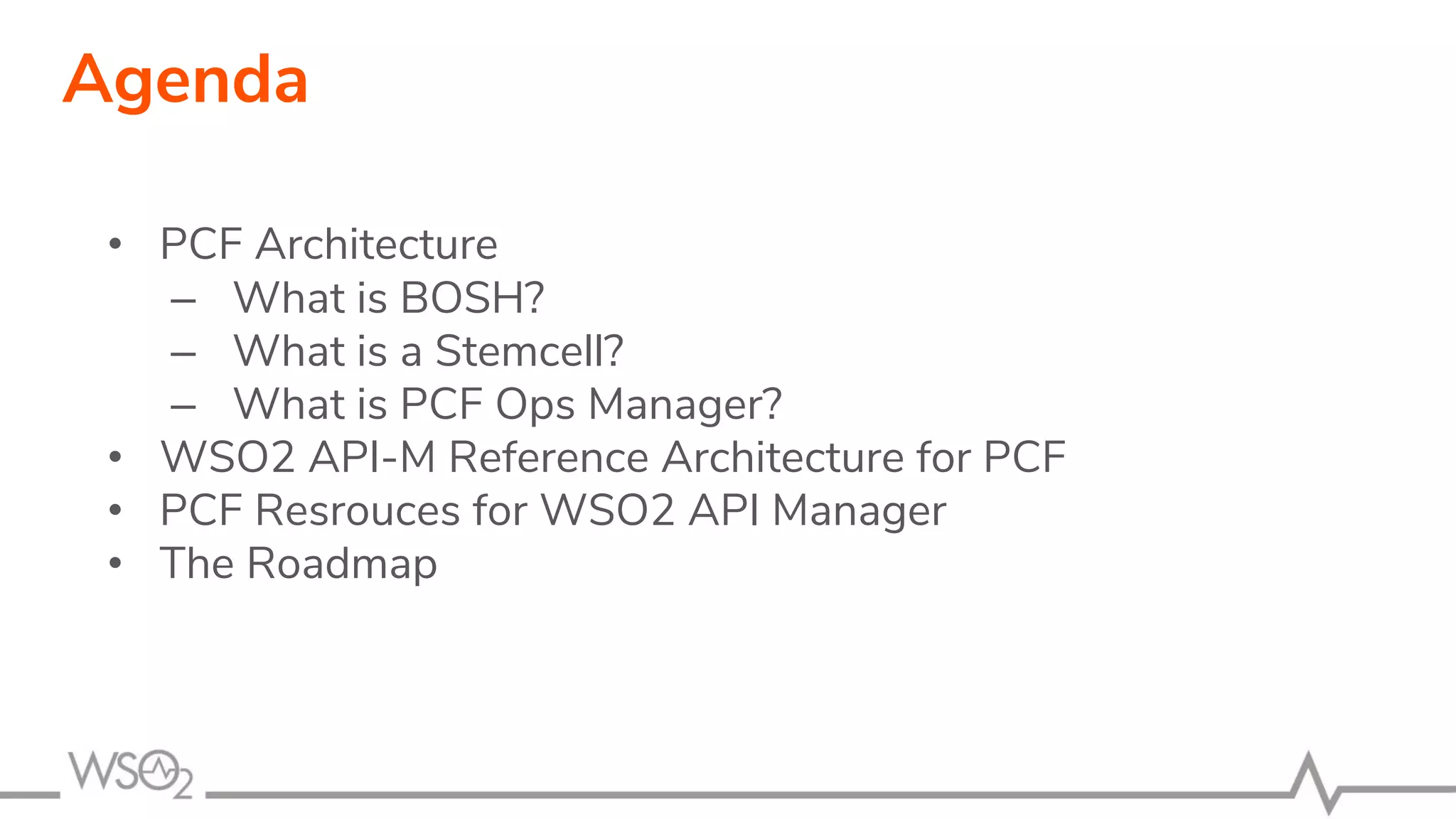 WSO2 API Manager Reference Architecture for Pivotal Cloud Foundry | PPT
