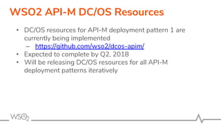 WSO2 API Manager Reference Architecture for DC/OS | PDF