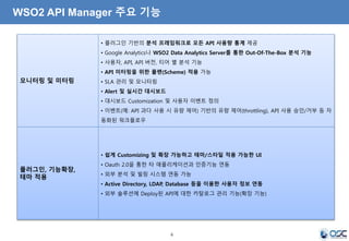 Wso2 api manager 특징 slide share | PPT