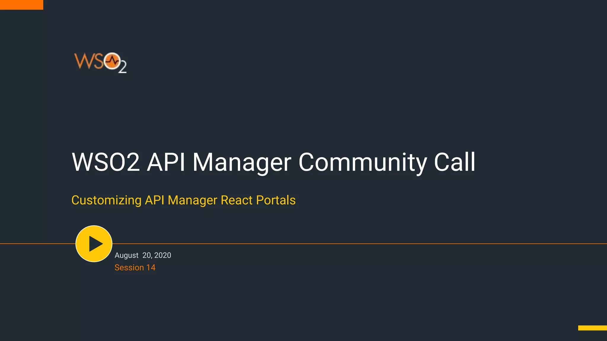 Wso2 Api Manager Community Call 14 Ppt
