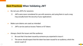 [WSO2 API Manager Community Call] Mastering JWTs with WSO2 API Manager | PPT