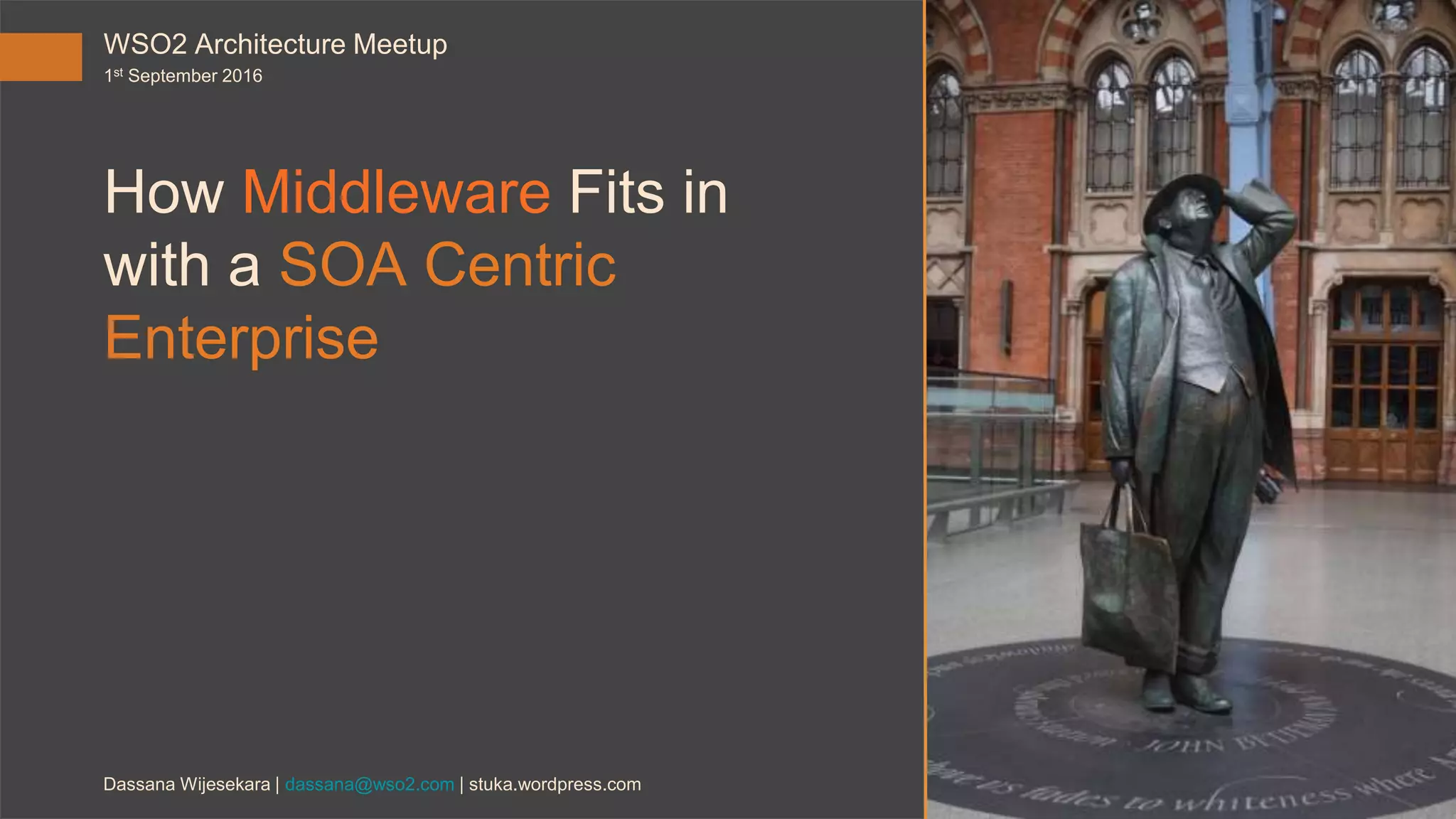 How middleware fits in to an SOA centric enterprise | PPT