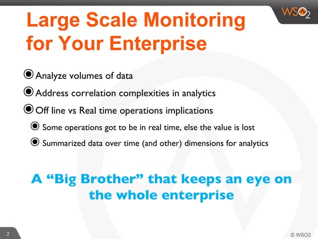 WSO2 Big Data Analytics Platform | PPT