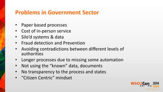 Connected Government Reference Architecture - WSO2Con 2014 USA | PPTX