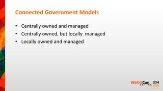 Connected Government Reference Architecture - WSO2Con 2014 USA | PPTX