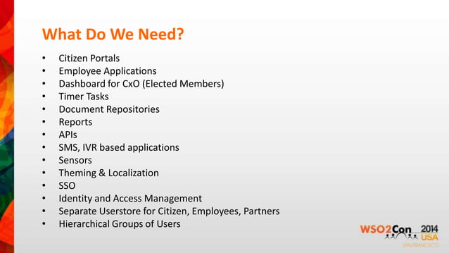 Connected Government Reference Architecture - WSO2Con 2014 USA | PPTX