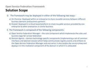 Open Service Federation Framework | PPTX