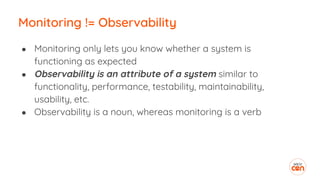 [WSO2Con Asia 2018] Tooling for Observability | PPT