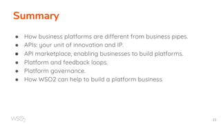 [WSO2Con Asia 2018] APIs: Technology That Can Transform Your Business into a Platform | PPT