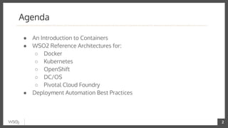WSO2 Container Strategy | PDF