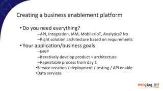 WSO2Con USA 2017: Building Platforms for Rapid Application Development ...