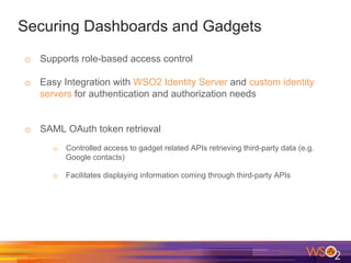 WSO2 Dashboard Server - Product Overview | PPT