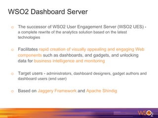 WSO2 Dashboard Server - Product Overview | PPT