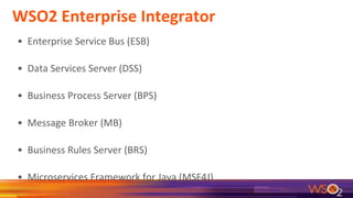 Introducing the WSO2 Enterprise Integrator 6.1 | PPTX | Cloud Computing | Internet