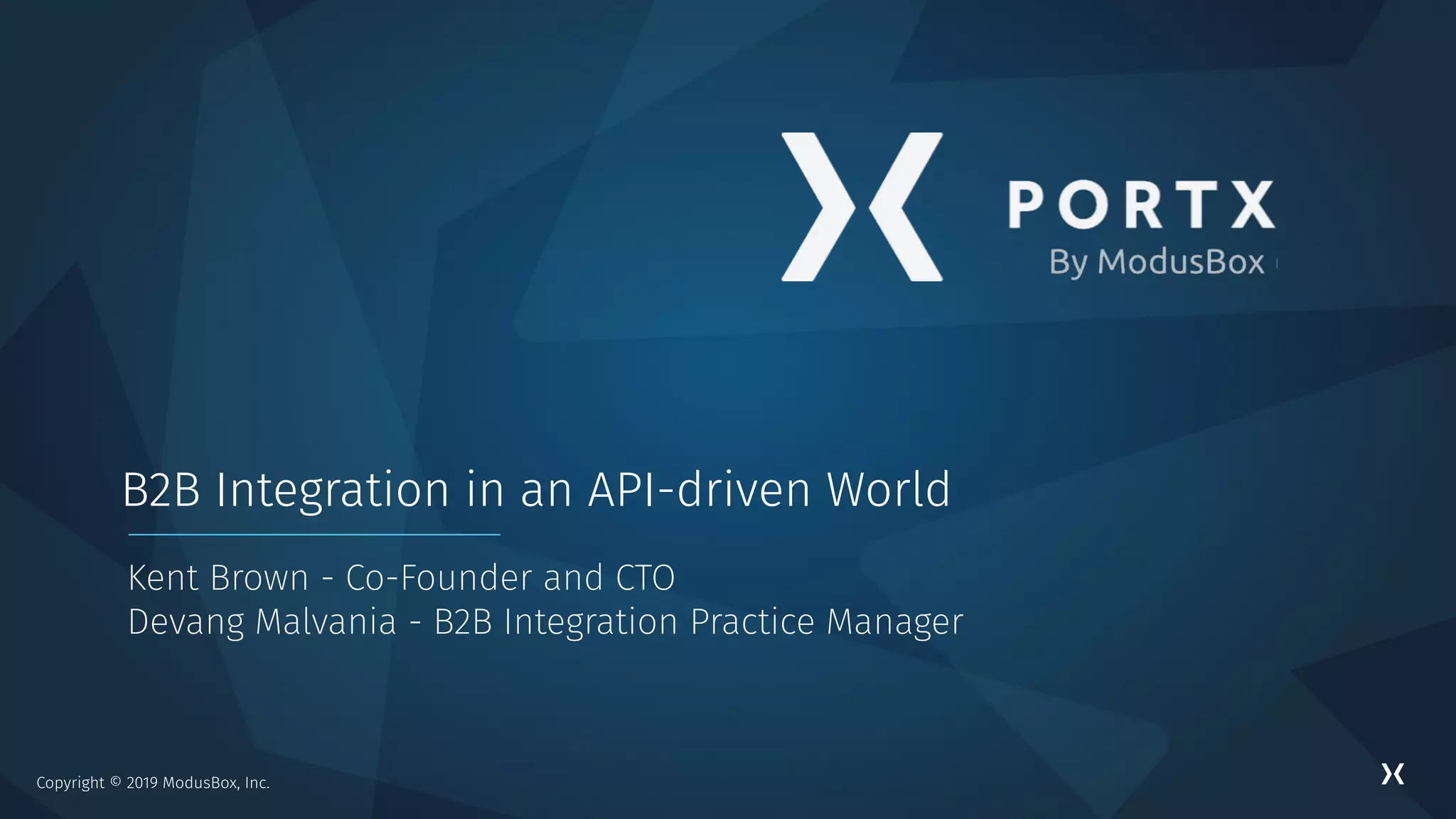 [WSO2 Integration Summit London 2019] B2B Integration in an API-driven World | PDF