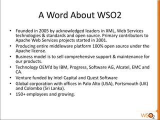 WSO2 Intro Webinar - Simplifying Enterprise Integration with ...