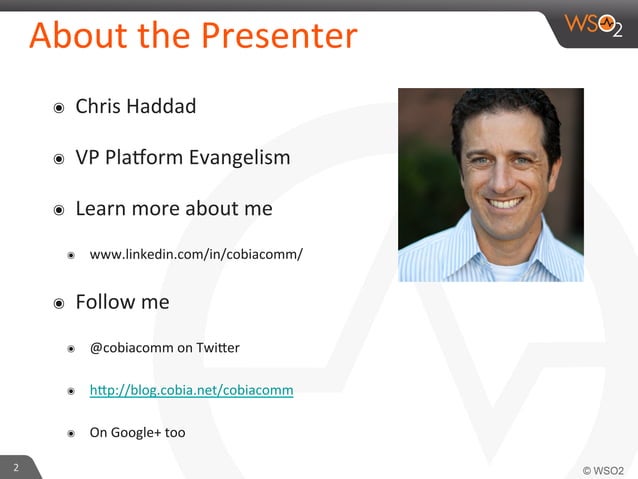 WSO2 Platform Introduction - Why,What and How | PPT