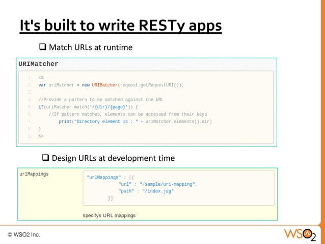 Wso2 product release webinar introducing jaggery | PPT