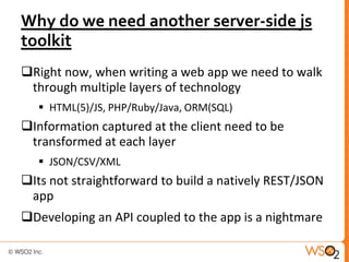 Wso2 product release webinar introducing jaggery | PDF