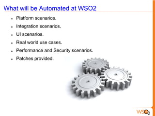 Wso2 test automation framework internal training | PDF