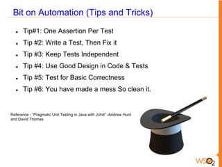 Wso2 test automation framework internal training | PDF