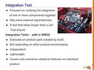 Wso2 test automation framework internal training | PDF