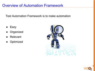 Wso2 test automation framework internal training | PDF