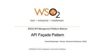 WSO2 Use Case - API Facade Pattern | PPT
