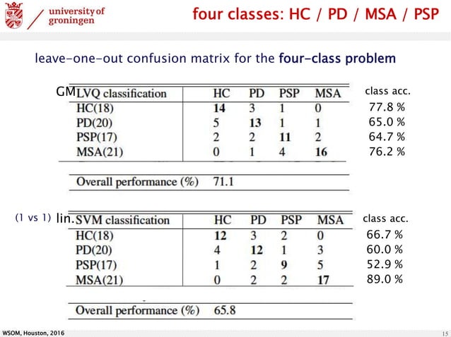 2016: Classification of FDG-PET Brain Data | PPSX