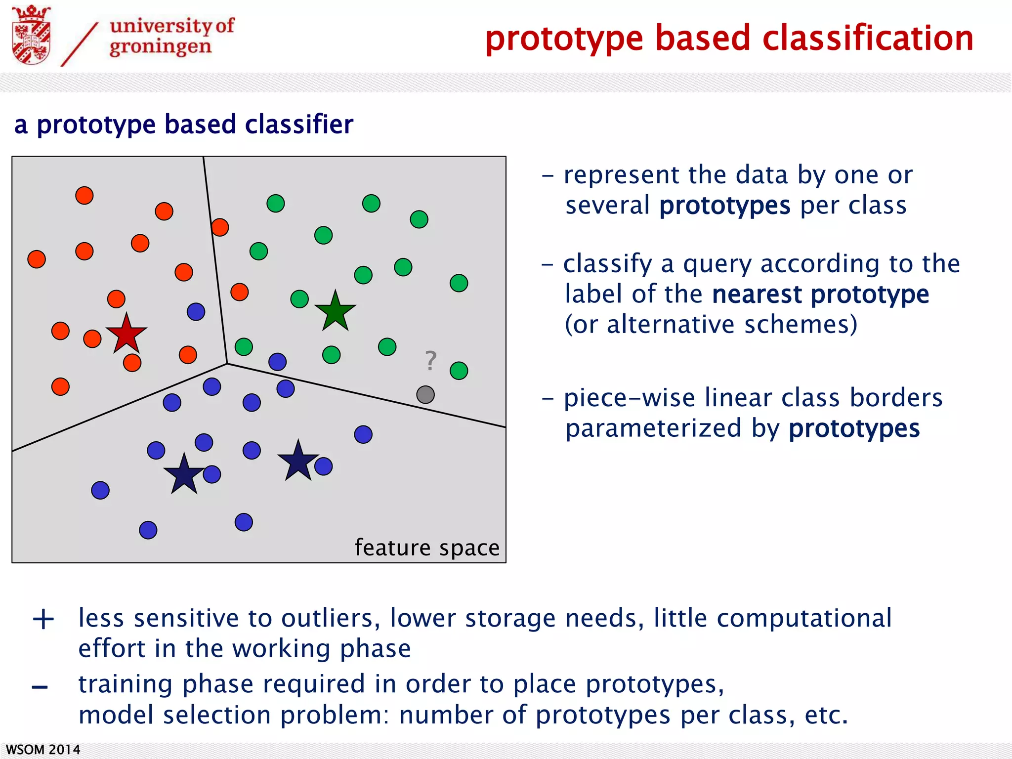 Prototype-based classifiers and their applications in the life sciences | PPT