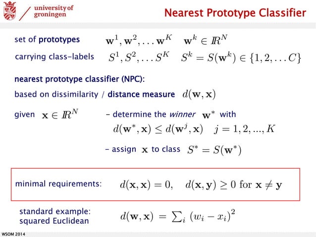 Prototype-based classifiers and their applications in the life sciences | PPT