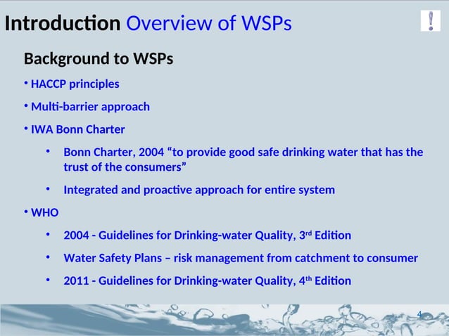 Water quality wsp-training-pack-mod0-(1).ppt | Water Services | Home ...