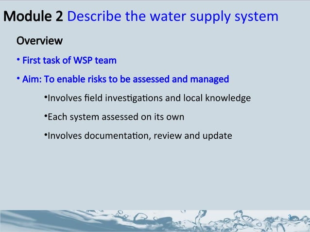 wsp-training-pack-mod2.ppt water management | PPT