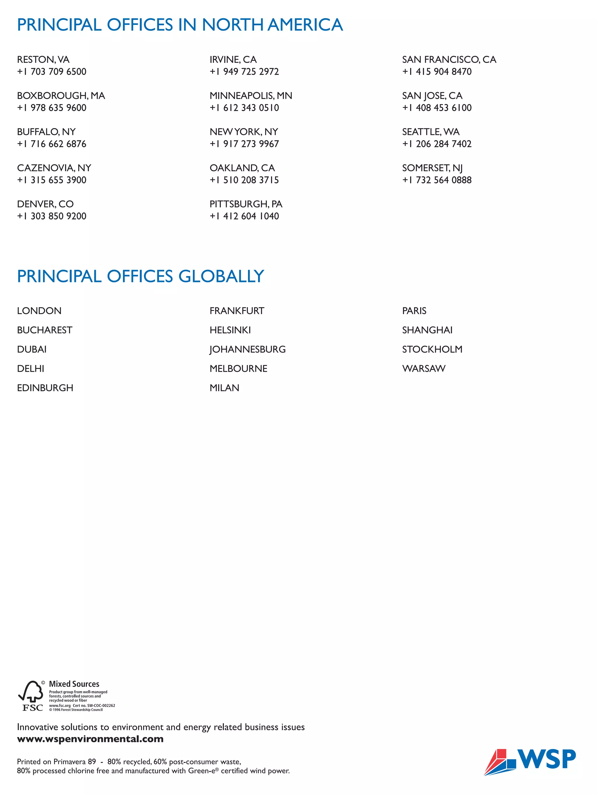 WSP Environment and Energy | PDF