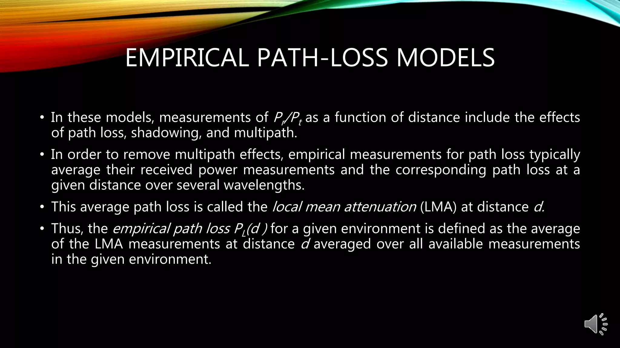 Path Loss and Shadowing | PPTX
