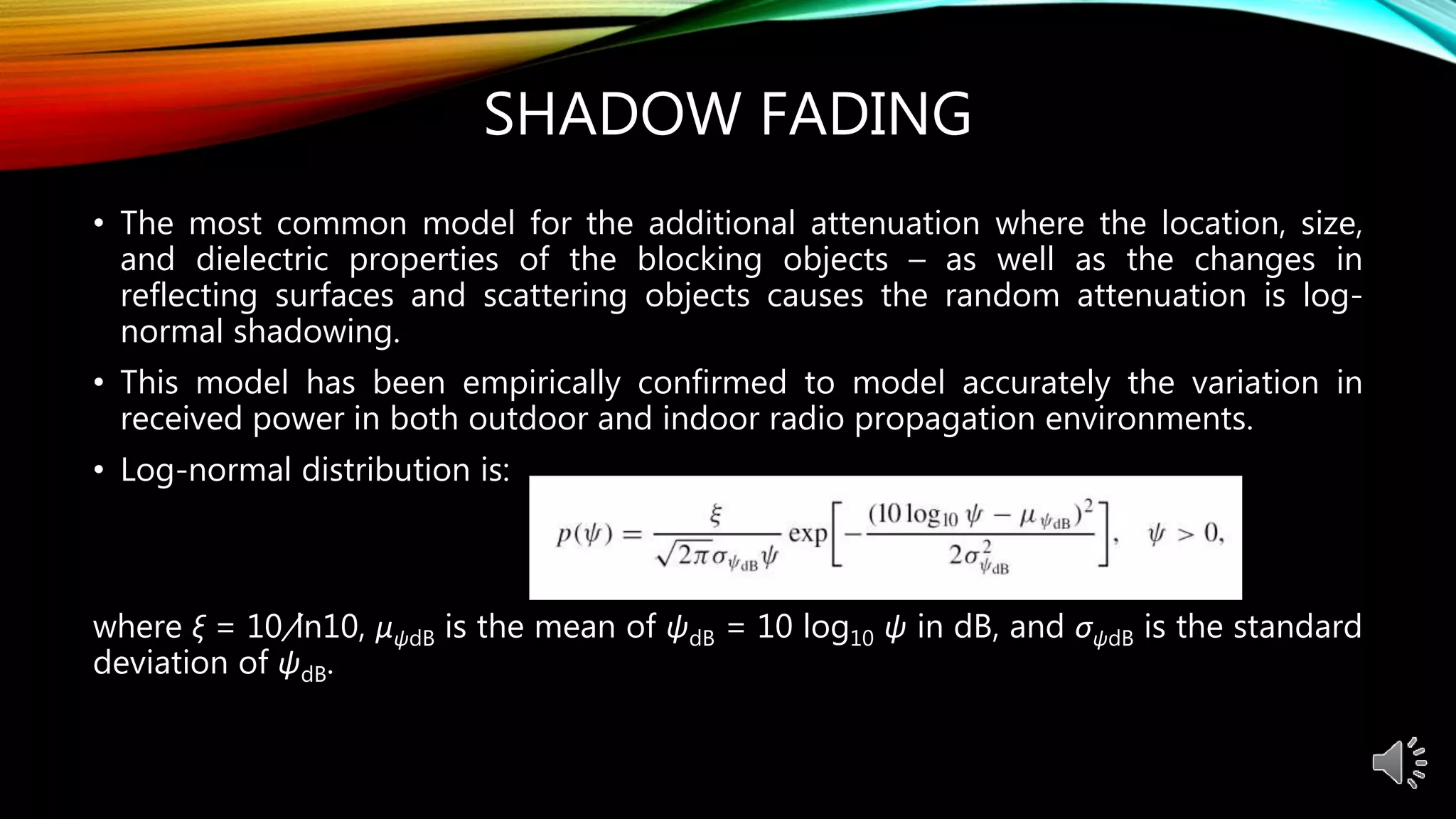 Path Loss and Shadowing | PPTX