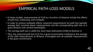 Path Loss and Shadowing | PPTX