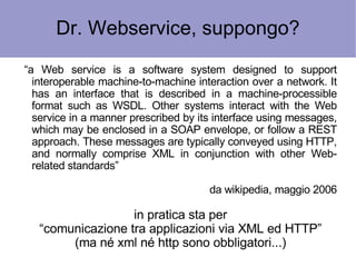 phpday 2006 - WS in PHP | PDF