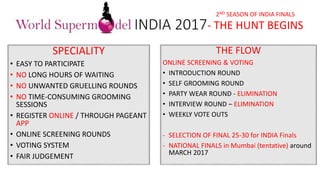 World Supermodel India 2017 | PPTX