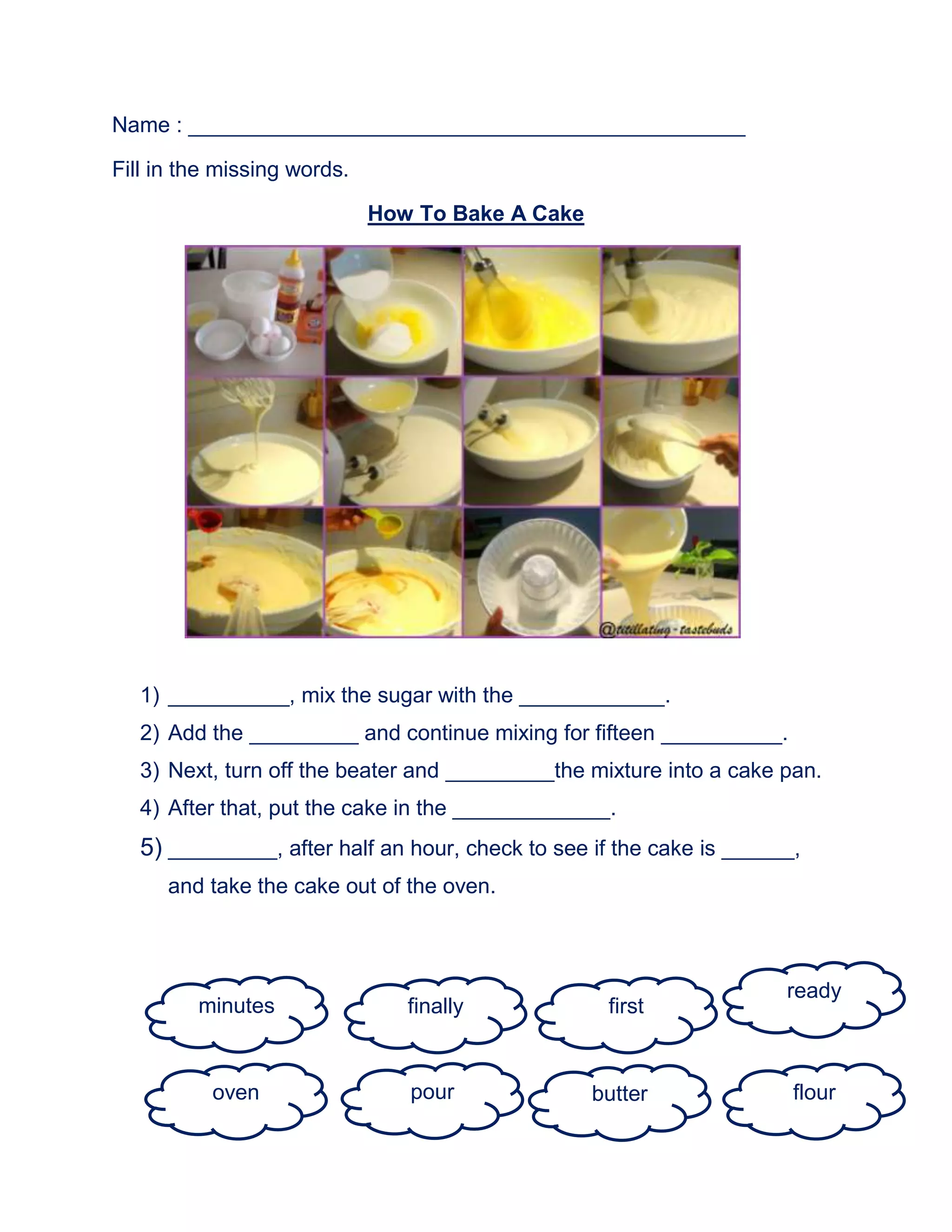 worksheet procedure | DOCX