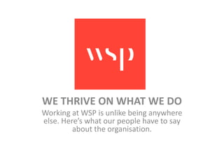 WSP EVP | PPTX