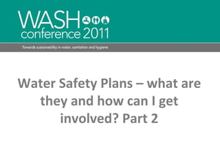 Part 2 Water safety plans explained: What they are and how you can get ...