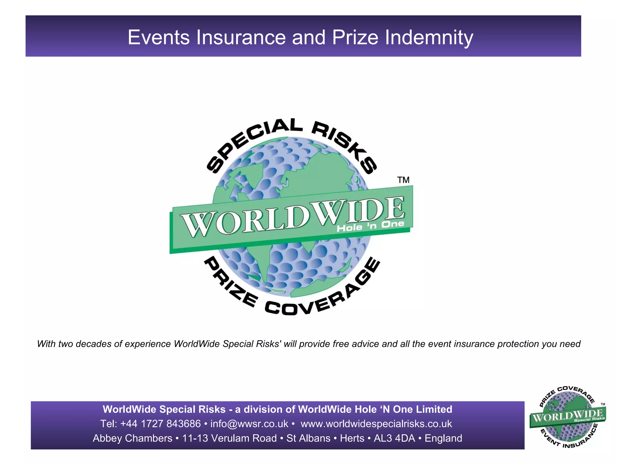 WorldWide Special Risks | PPT
