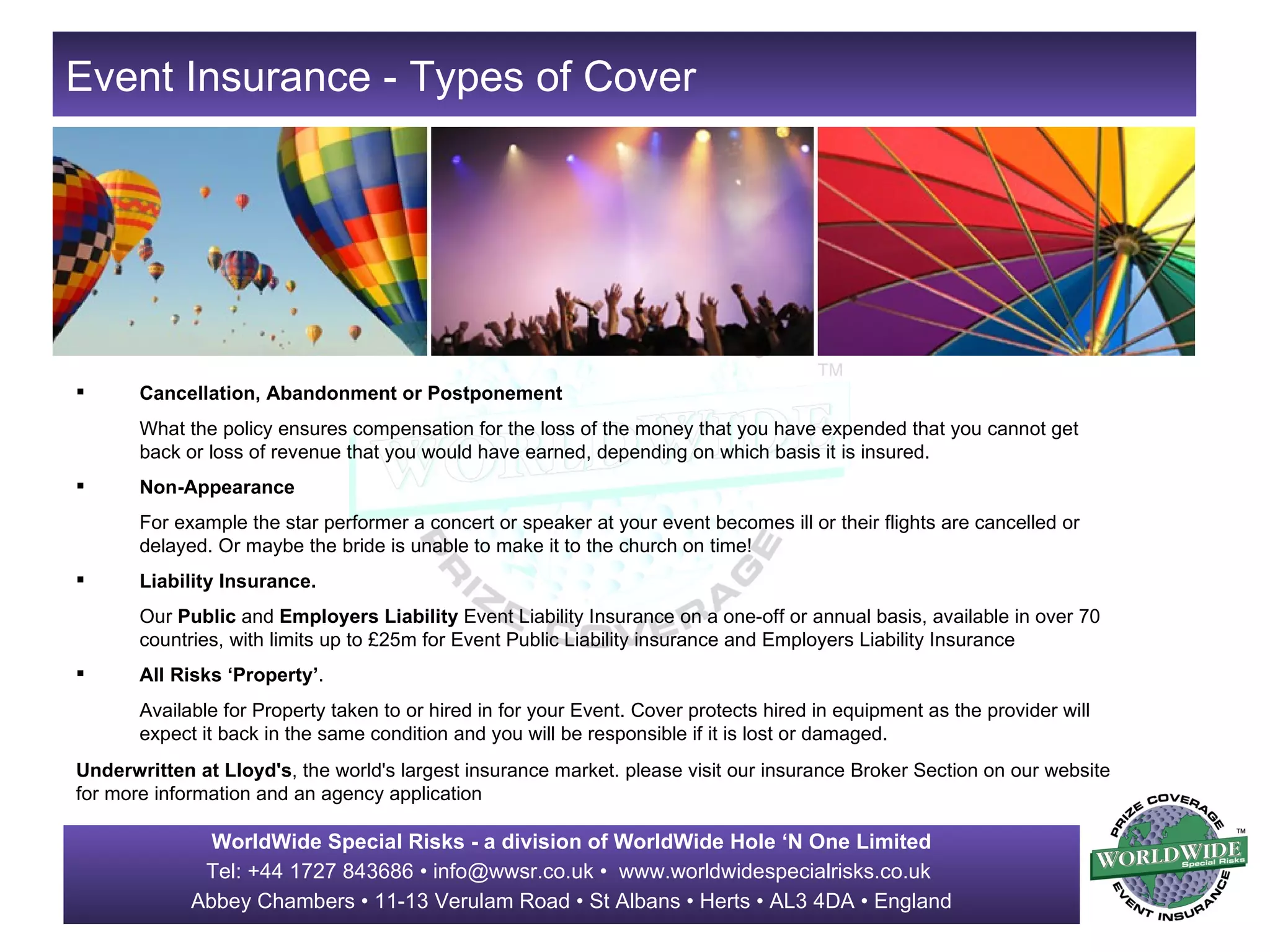 WorldWide Special Risks | PPT