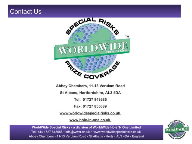 WorldWide Special Risks | PPT