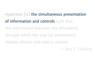 Distributed affordance: An Open-World Assumption for Hypermedia | PDF
